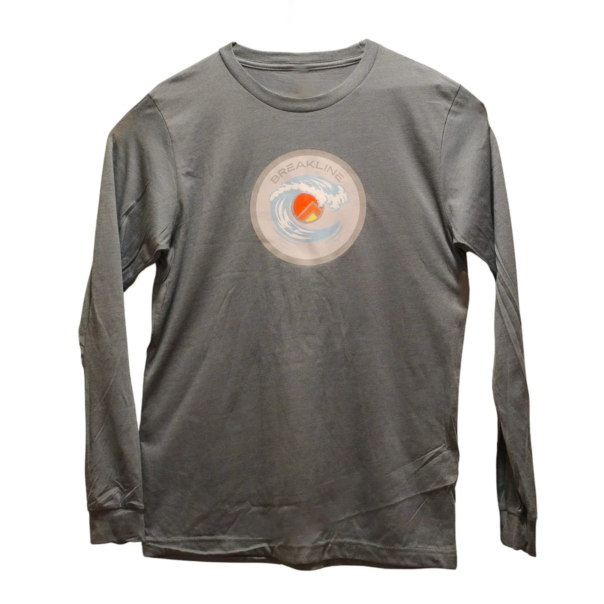 Ride the Wave - Grey Long Sleeve Shirt – Breakline Optics